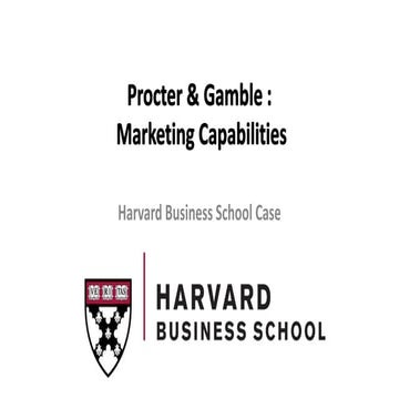P&G: Case study | PPTX