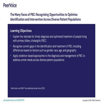 The Many Faces of PBC: Recognising Opportunities to Optimise ...