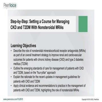 Step-by-Step: Setting a Course for Managing CKD and T2DM With ...