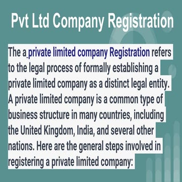 Pvt Ltd Company Registration (1).pptx
