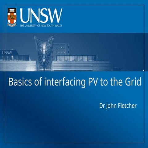 PV Photovoltaic/solar cells/to the Grid .ppt