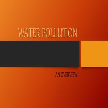 Water pollution | PPTX