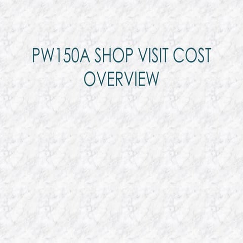 Pw150 a sv cost drivers tmm - part-1 | PDF