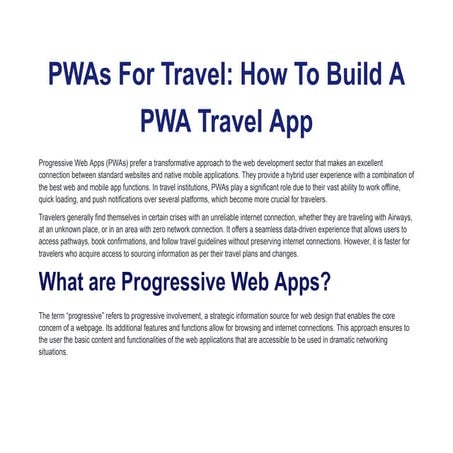 PWAs For Travel_ How To Build A PWA Travel App.pdf