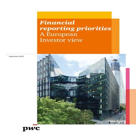 Etude PwC sur l'information financière 2012 | PDF