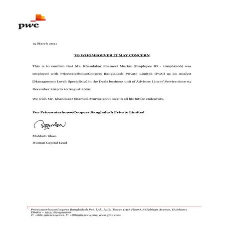 PwC - Experience Letter & Partner Referral .pdf