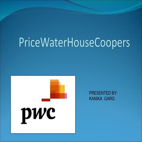Pwc , 10BM60035, summer internship | PPT