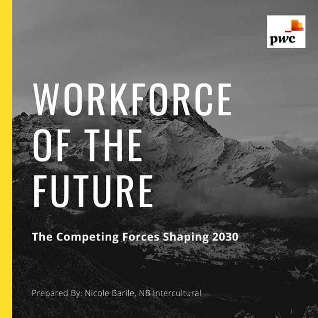 Pwc Workforce Of The Future Pdf