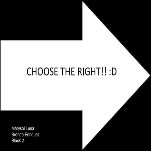 Choose the right | PPT