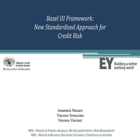 IPE-EY "Basel III Framework: New Standardised Approach for Credit Risk ...