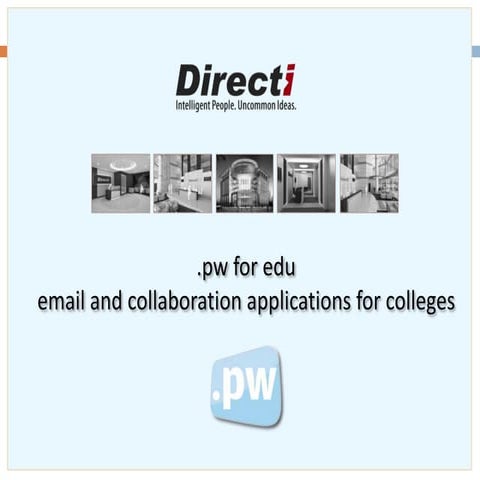 {pw for edu} - Email & Collaboration Applications for Education ...