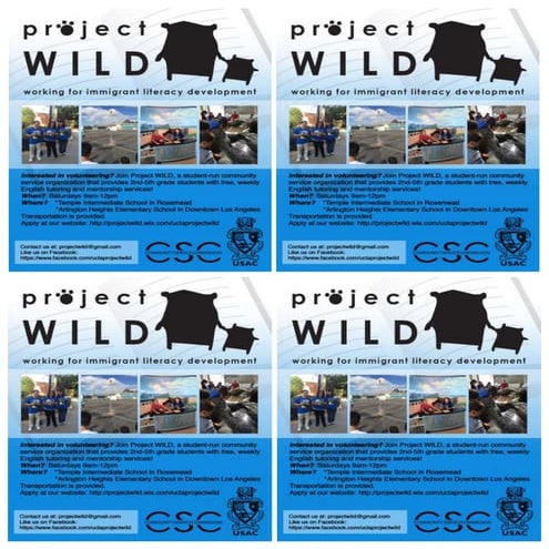 UCLA Project WILD flyers | DOCX