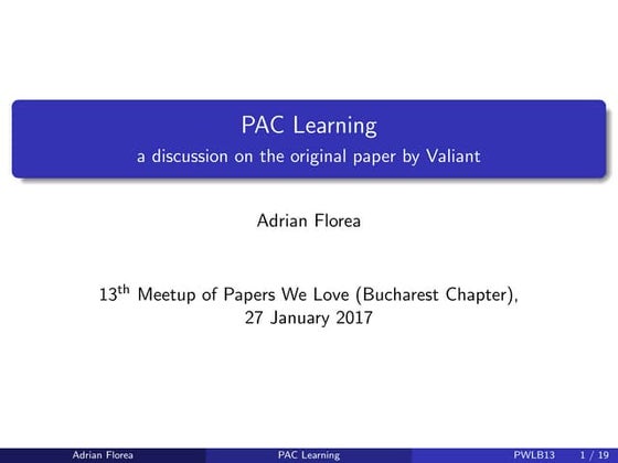 PAC Learning | PDF