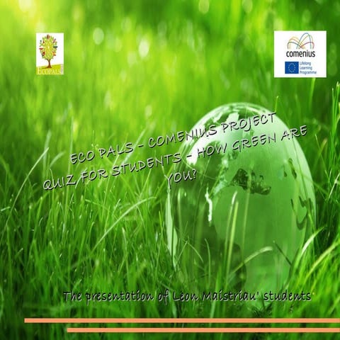 How green are you questionnaire key | PPT