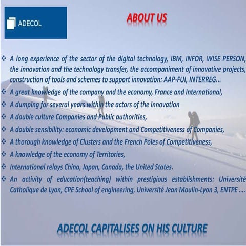 Adecol april 2015 | PPTX | Management Consulting Industry | Industries