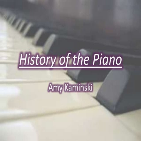 All You Need to Know About Pianos | PDF