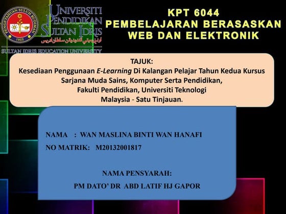 Tugasan 1 analisis jurnal | PPT