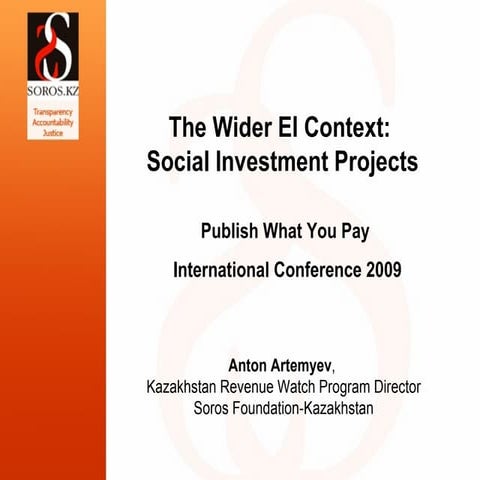 Anton Artemyev - PWYP Montreal Conference 2009 | PPT