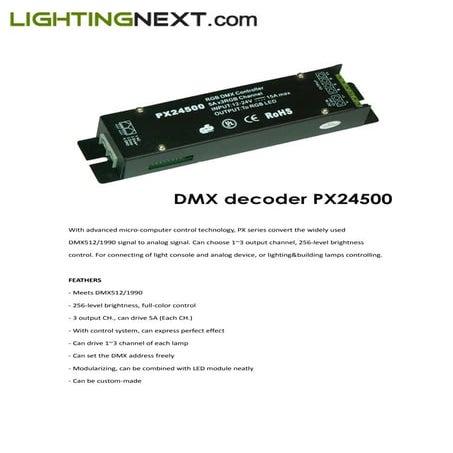 Px24500 dmx-driver | PDF