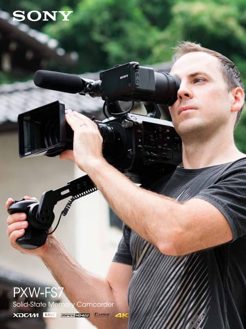 Sony PXW-X160 en PXW-X180 Camcorder | PDF