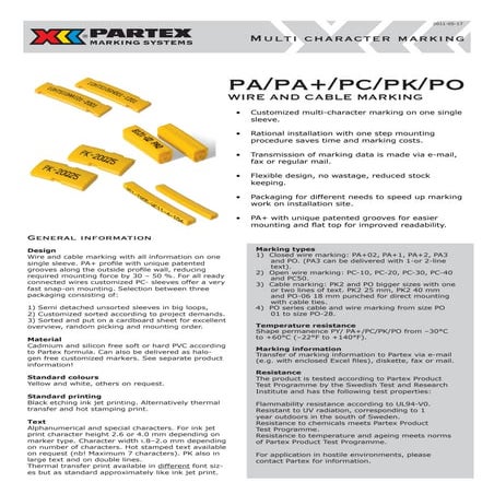 pa/pa+/pc/pk/po WIRE AND CABLE MARKING | PDF