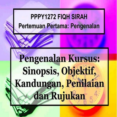 Pengenalan Perkuliahan Fiqh Sirah PBJJ-FPI, UKM | PDF