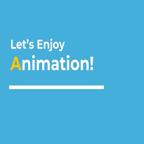 Animation lecture | PPT
