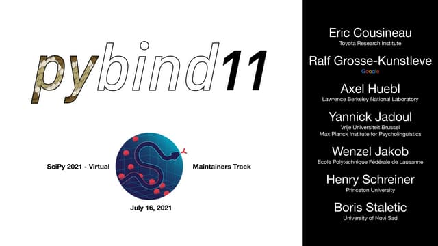 Pybind11 Scipy 2021 Ppt