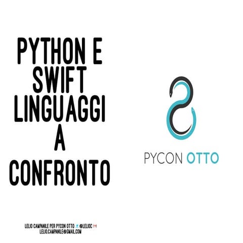 Pycon 8 Python E Swift Ppt