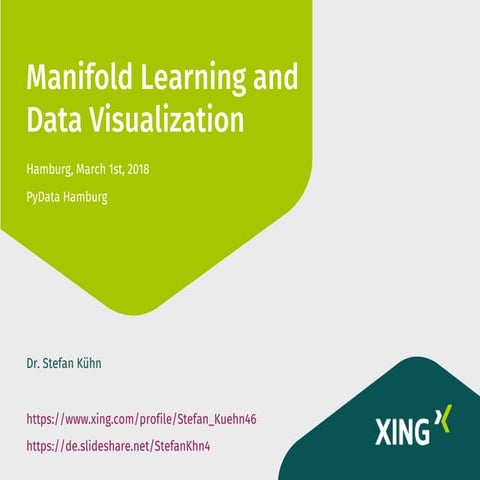 Manifold Learning and Data Visualization | PDF