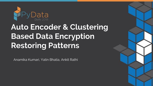 Auto Encoder And Clustering Based Data Anonymization Pdf Computing
