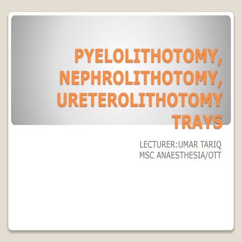 Ureteroscopic lithotripsy (URSL) | PPTX