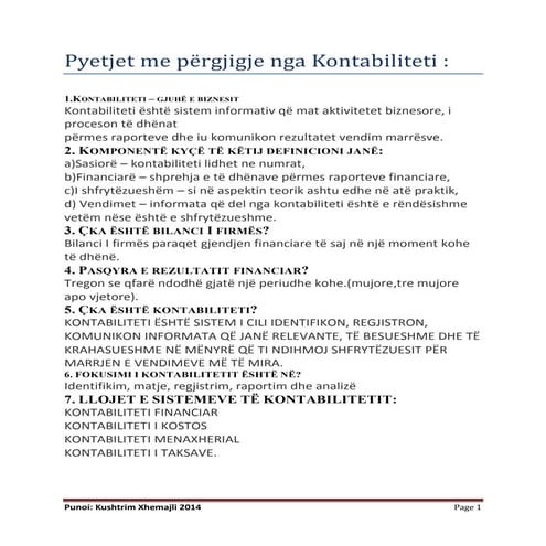 Plan kontabel, gjeneruar nga financa 5 | PDF