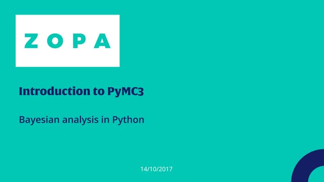 Introduction To Bayesian Analysis In Python Ppt