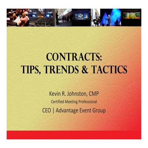 Contracts: Tips, Trends & Tactics | PDF