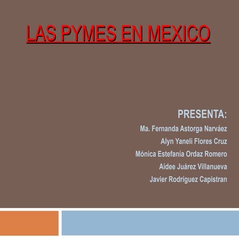Pymes mexico | PPT