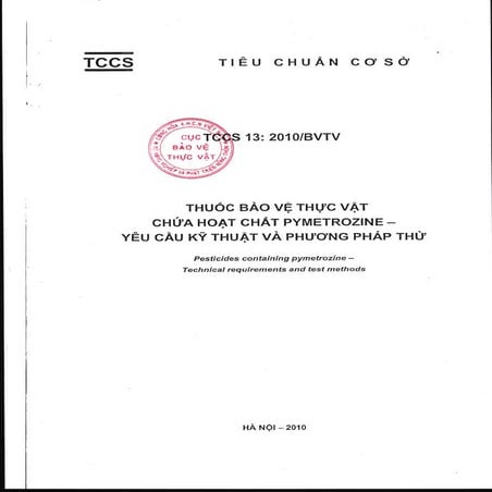 Pymetrozine tccs | PDF