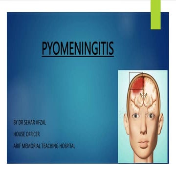 pyogenic meningitis | PPTX