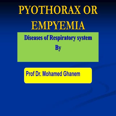 Pyothorax and chylothorax | PDF | Lung and Respiratory Health ...