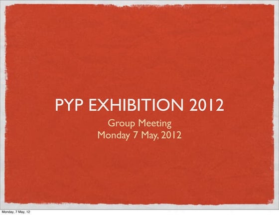 Introduction to the pyp exhibition | PPT | Educational Assessment ...