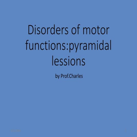 PYRAMIDAL LESIONS by prof charles.pptx
