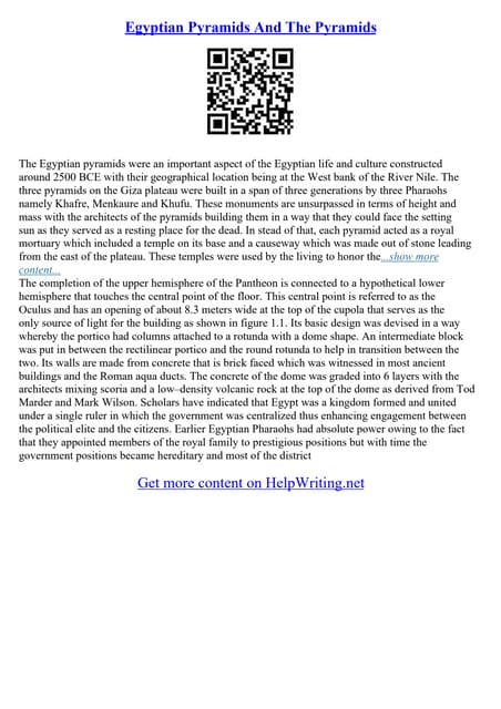 Pyramids of egypt presentation report | PDF