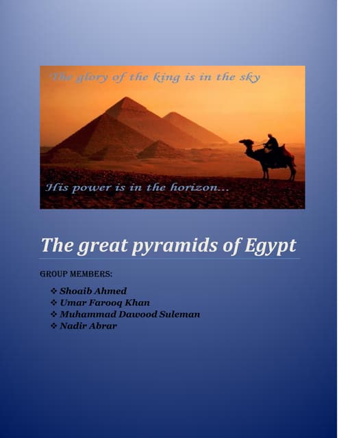 Ancient Egyptian Pyramids | PPT