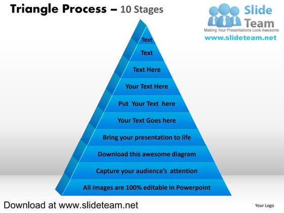 List of items in pyramind form process 9 stages powerpoint presentation ...