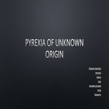 pyrexia final ppt.pptx for physiotherapy students | PPTX