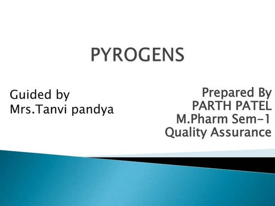 Pyrogen testing | PPT