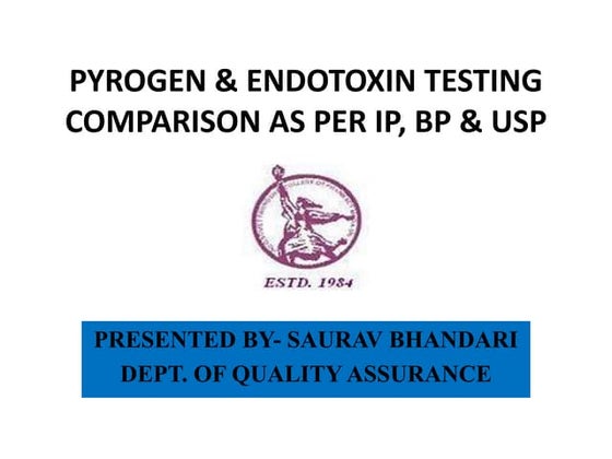 Expt. 9 Test for pyrogens ( rabbit method) | PPT