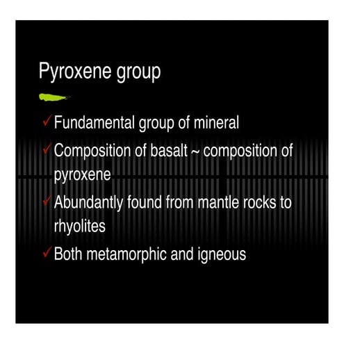Pyroxenes pdf | PDF