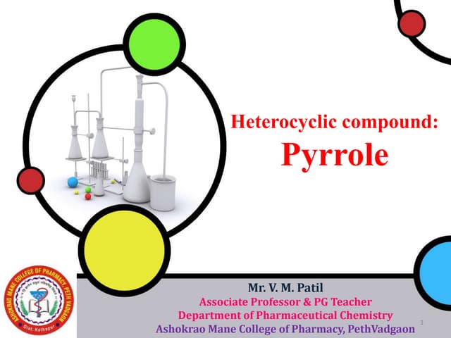 Pyrrole-Intro-Structure-Reactivity-Reactions | PPTX