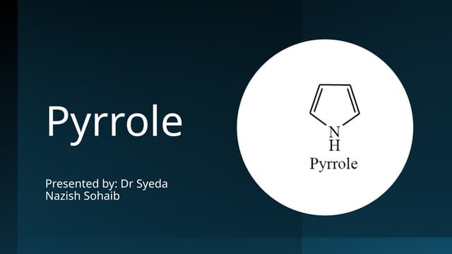 Unit 3 Pyrrole | PDF